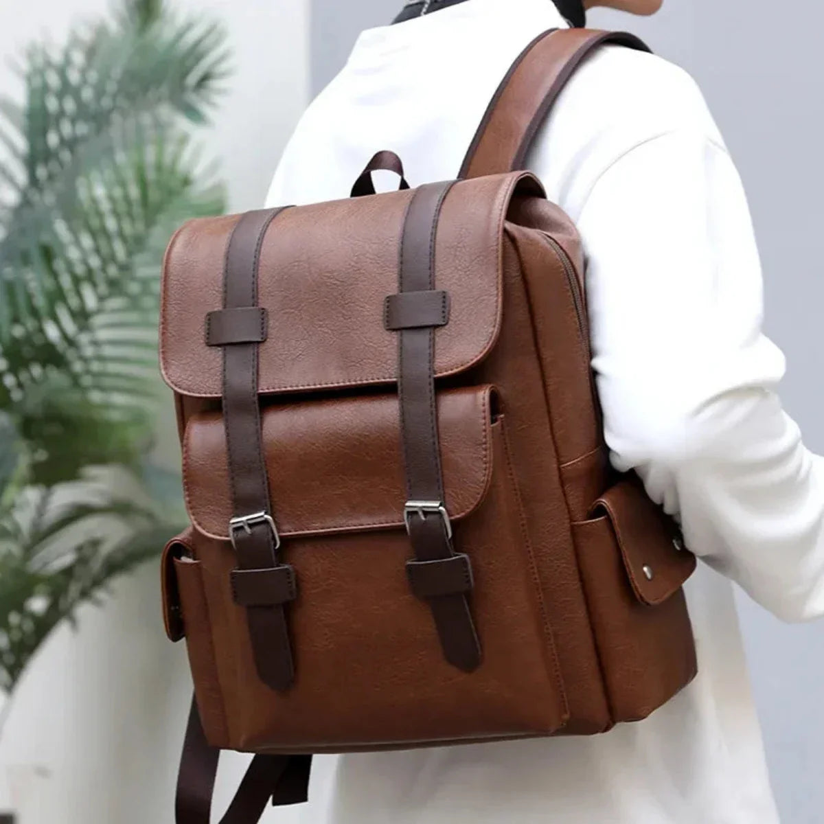 Nomad Retro Leather Backpack – Casvian